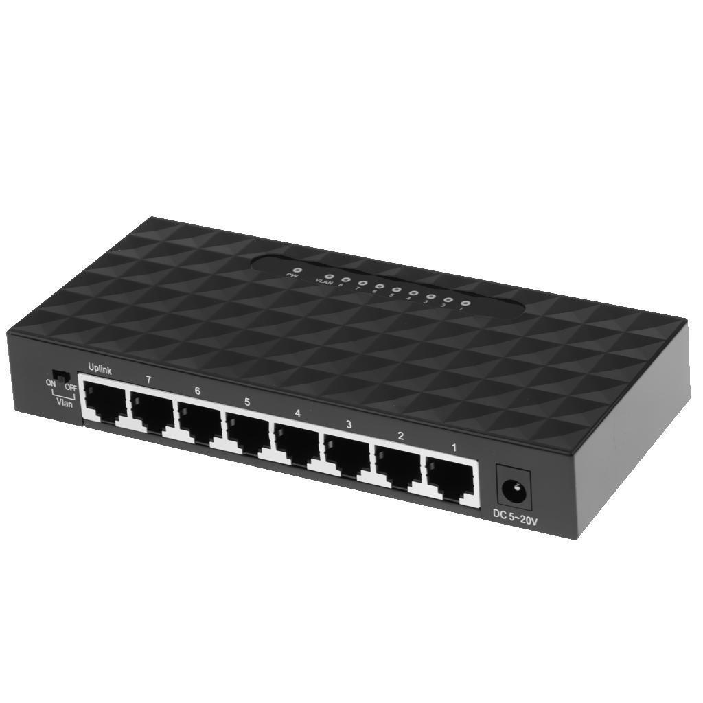 8Port Fast Internet Switch VLAN Hub Network Splitter Adapter | eBay