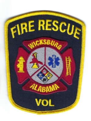 Wicksburg (Houston County) AL Alabama Volunteer Fire Rescue patch - NEW ...