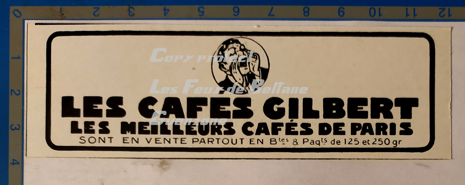 CAFE GILBERT LE MEILLEUR CAFE DE PARIS publicité advert | eBay