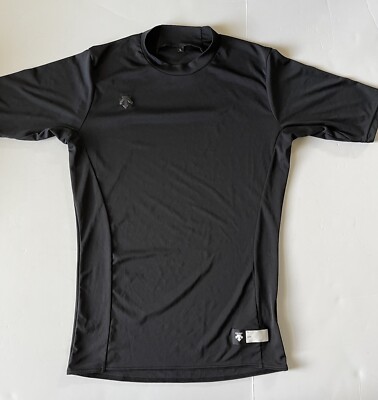Descente Baselayer Short Sleeve Shirt Tee Outdoor Hiking Large | eBay