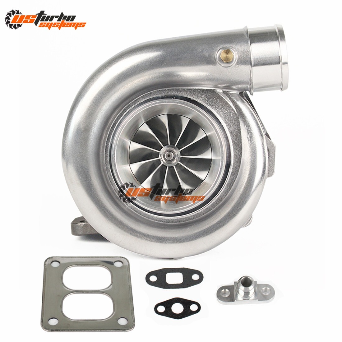 7875 Journal bearing turbo with billet wheel T4 1.25A/R Turbine housing ...