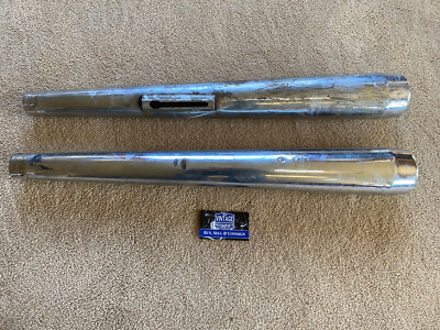 Vintage Original Dunstall Mufflers Pair Triumph BSA - Used . | eBay