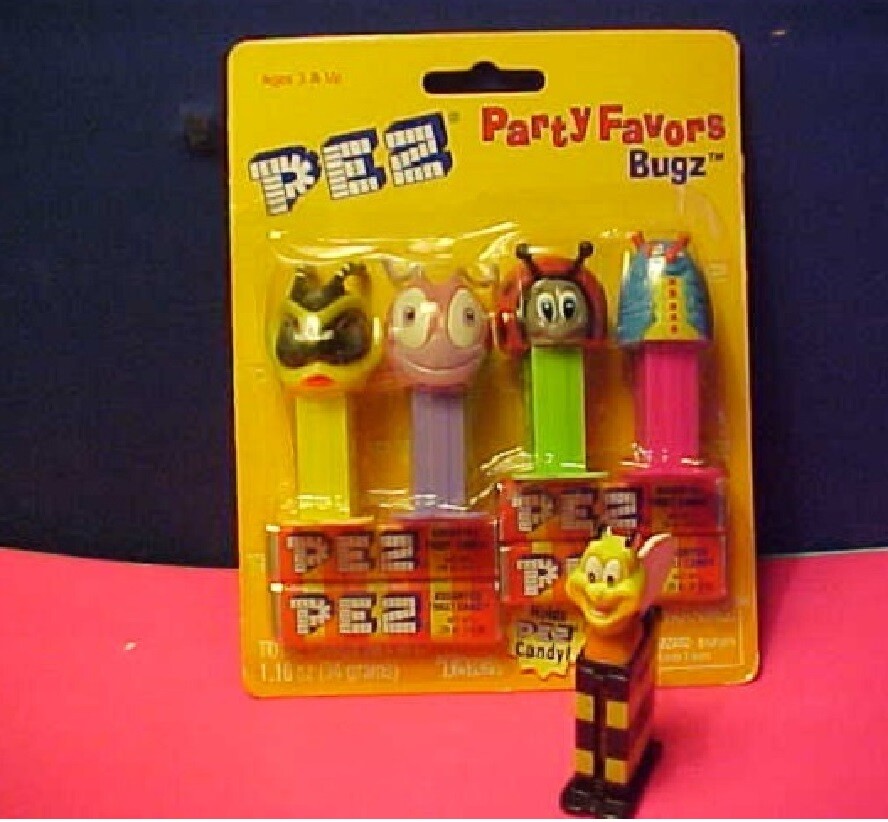5 PEZ Party Bugz Party Favors on card & sealed with candy + Bee | eBay