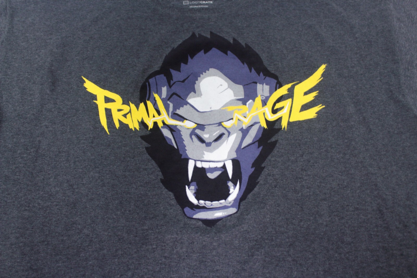 OVERWATCH WINSTON PRIMAL RAGE Gray Graphic T-Shirt Loot Crate Mens Size ...