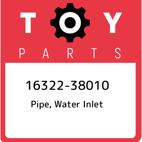 16322-38010 Toyota Pipe, water inlet 1632238010, New Genuine OEM Part ...