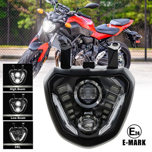 For Yamaha MT-07 FZ-07 MT07 FZ 07 2014 - 2017 LED Motorcycle Headlight ...