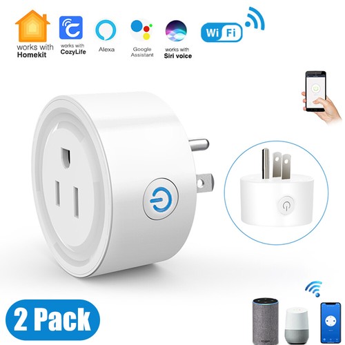 2-Pack WiFi Smart Plug: APP-Controlled, Alexa & Google Compatible | eBay