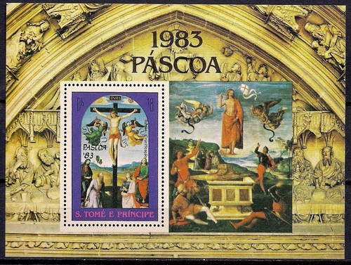 Sao Tome & Principe 1983 Raphael Easter Painting Art m/s MNH** | eBay.de