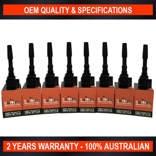 8-Pack Swan Ignition Coil for Audi RS6 RS7 S6 S7 S8 Sportback V8 4.0L ...