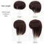 100% Human Hair Topper Large Cover Toupee Clip in Hairpiece Top Pieces ...