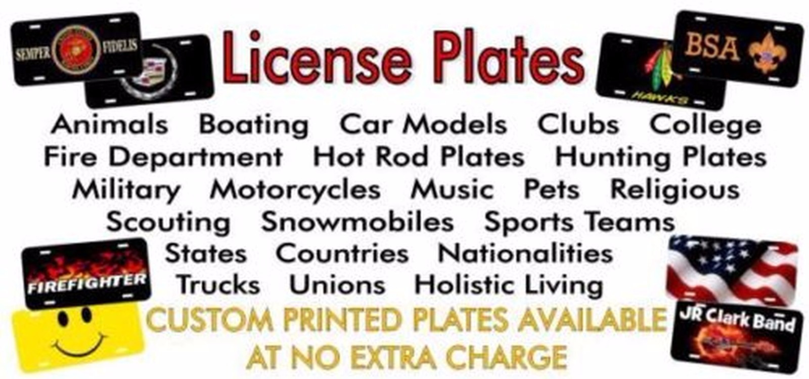 FARM USE Vehicle License Plate Tag METAL car automobile truck farm ...