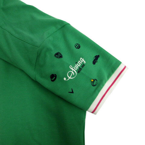 Callaway Polo Shirt Logo Embroidery Print Short Sleeve Stretch Cotton ...