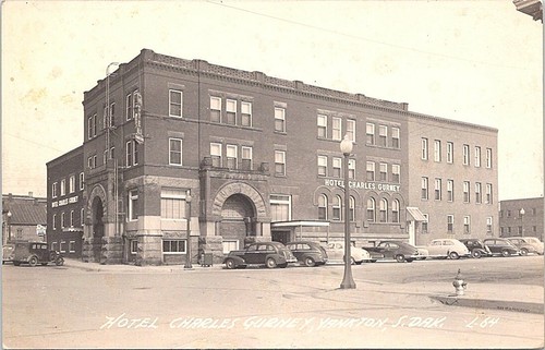 RPPC Yankton SD Street View Hotel Charles Gurney 1930s era | eBay