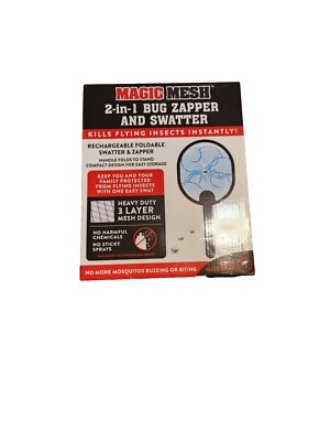 Magic Mesh 2 In 1 Bug Zapper And Swatter | eBay