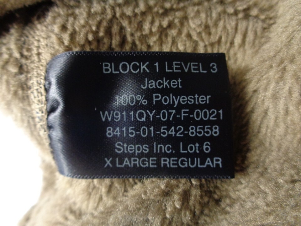 NEW Halys Steps Block 1 Level 3 PCU Jacket Coyote Brown X-Large Regular ...
