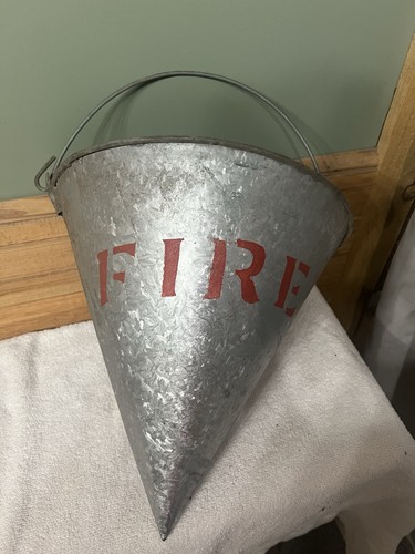 Vintage Fire Bucket Cone Shaped Sand/Water | eBay