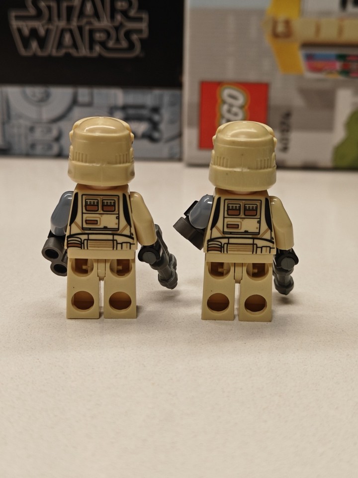 2x Star Wars Scarif Stormtrooper (Captain) Shoretrooper Custom Lego ...