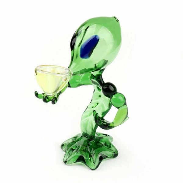 Areyourshop Alien Hookah Pipe Glass Bong Alien Glassware Water Smoking ...