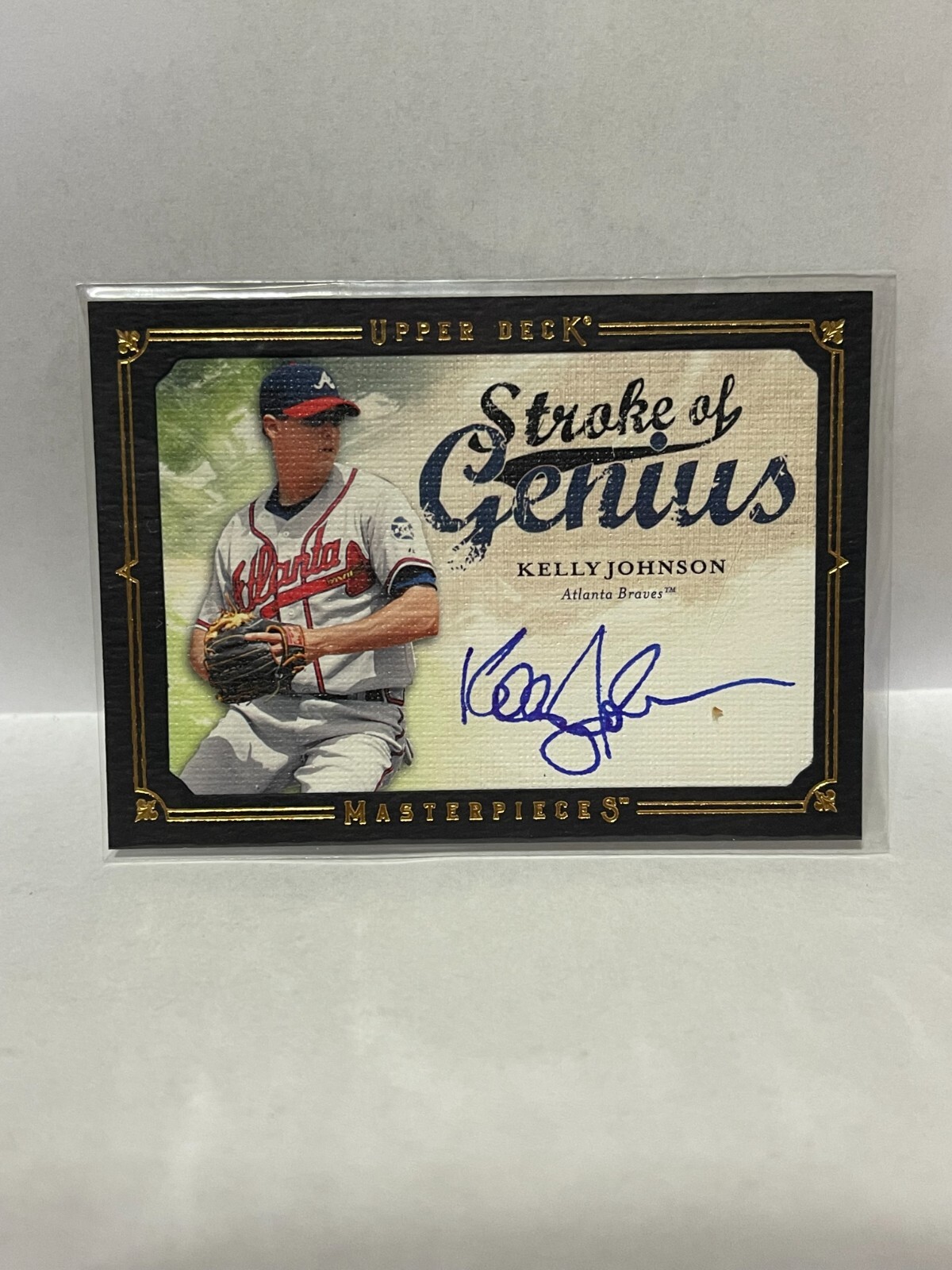 2008 UD Masterpieces Stroke of Genius Signatures #KJ Kelly Johnson | eBay