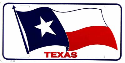 TEXAS STATE FLAG EMBOSSED METAL LICENSE PLATE AUTO CAR TAG #425 | eBay