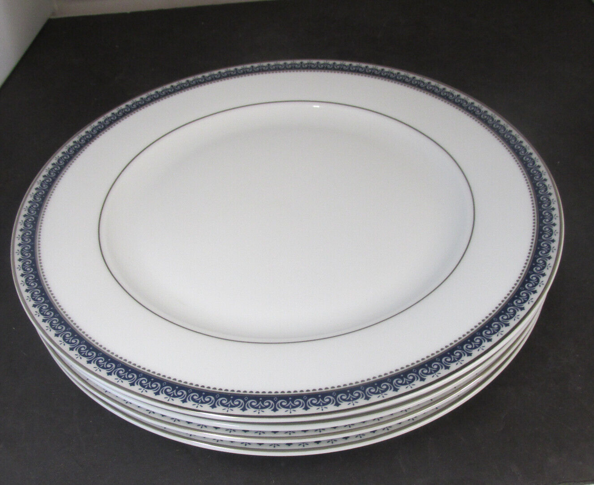 Mikasa Platinum Crown Cobalt Dinnerware 💄 PATTERN PLATINUM CROWN COBALT ...