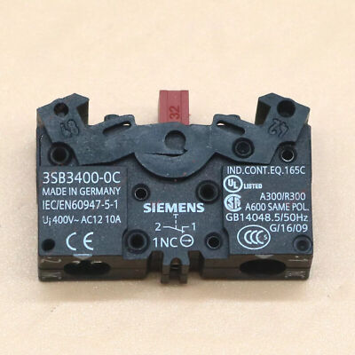 1PCS New Siemens 3SB3400-0C pushbutton contacts | eBay