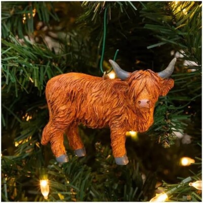 Fluffy Yak Ornament Christmas Tree Ornaments XMAS Gift Ideas Animal ...