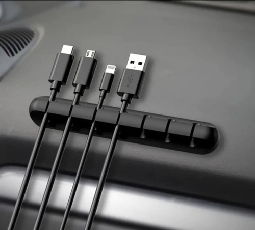 Cable Holder Ties Management Clips Tidy Lead Desk Charger Wire USB ...