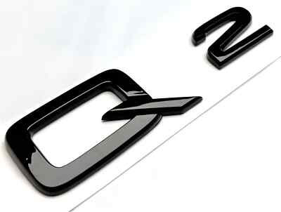 BLACK Q2 REPLACEMENT FOR AUDI REAR TRUNK EMBLEM BADGE NAMEPLATE DECAL ...