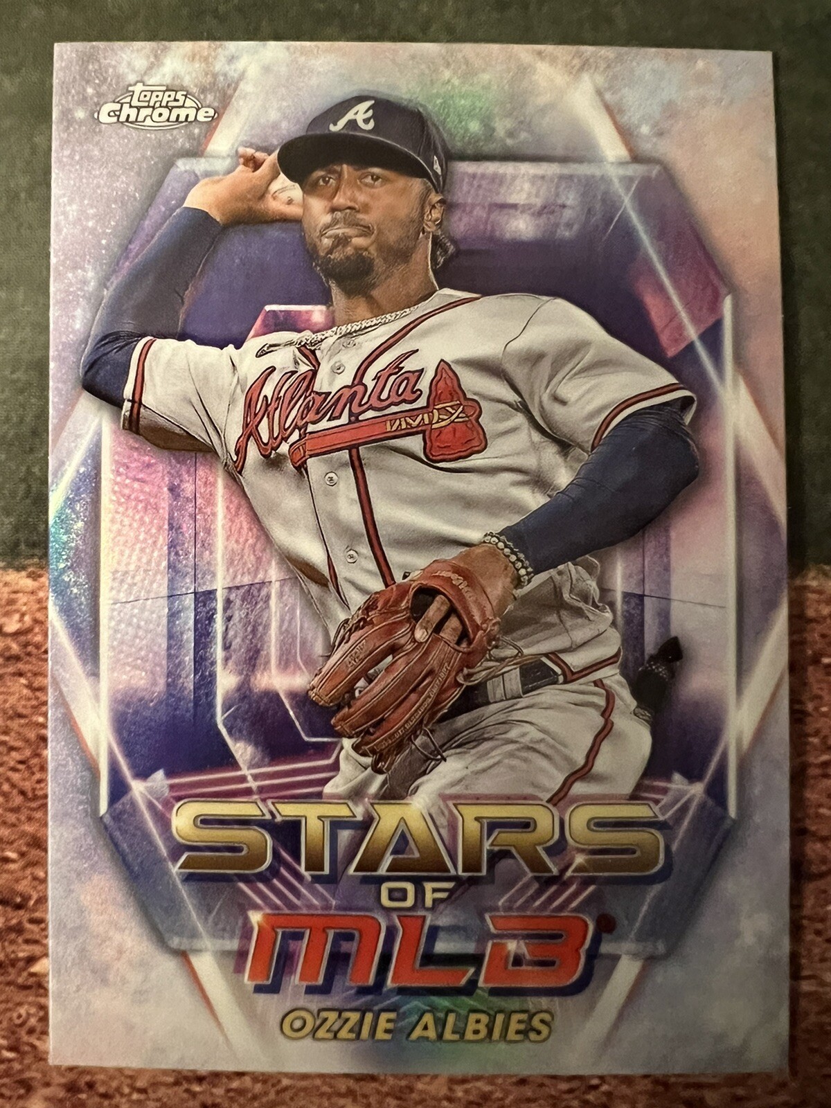 2023 Topps Series 1 Chrome Stars Of The MLB Ozzie Albies Atlanta Braves ...