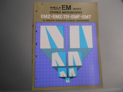 Vintage Meiji -Labax- EM Series Microscopes Literature Brochure Catalog ...