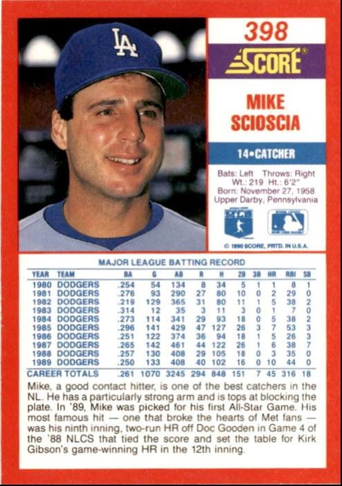 1989 Score Mike Jackson Seattle Mariners #398 | eBay