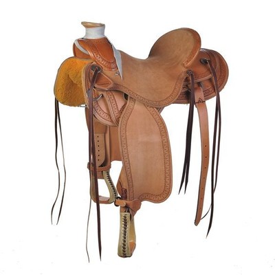 Ranch Roping Wade Horse Saddle Western Tree A Fork Work Leather 12-18 ...