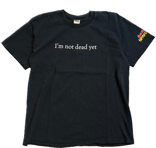 I'm Not Dead Yet T-Shirt Monty Python's Spamalot Black Size 2XL | eBay