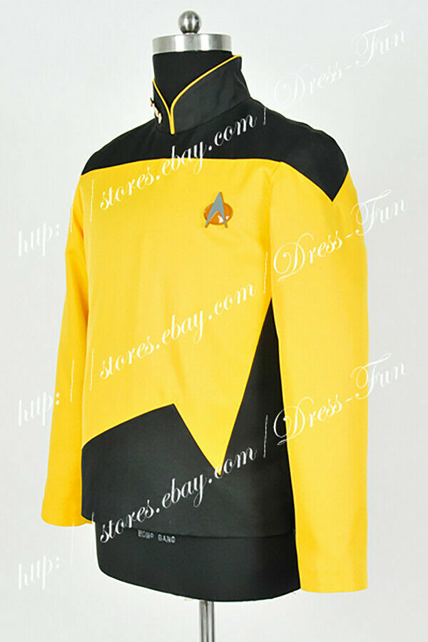 The Next Generation Cosplay Costume Operations Data Yellow Uniform | eBay