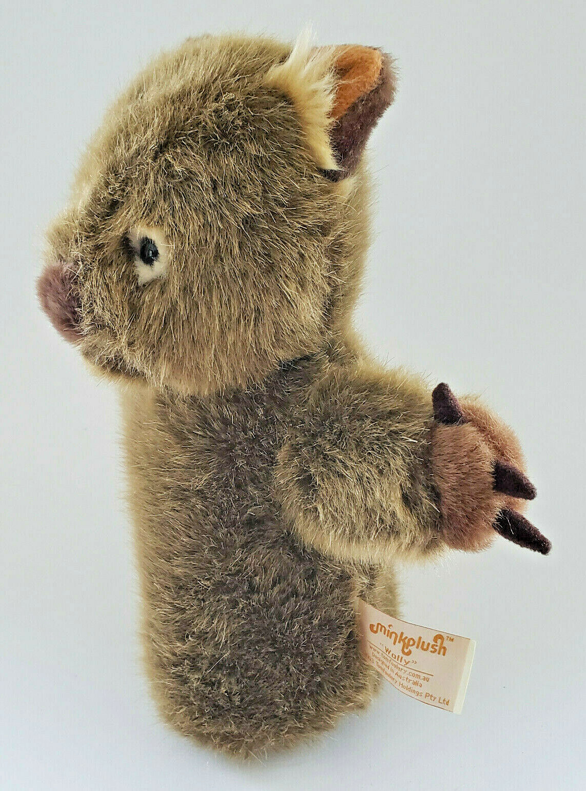 Minkplush Wolly the Wombat Plush Animal Hand Puppet Interactive Pretend ...