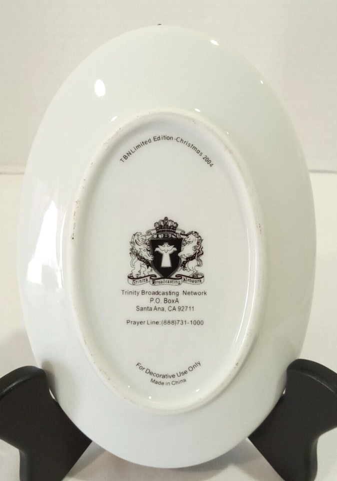 2004 Christmas Oval Plate Trinity Broadcasting Network 7 In TBN Limited ...