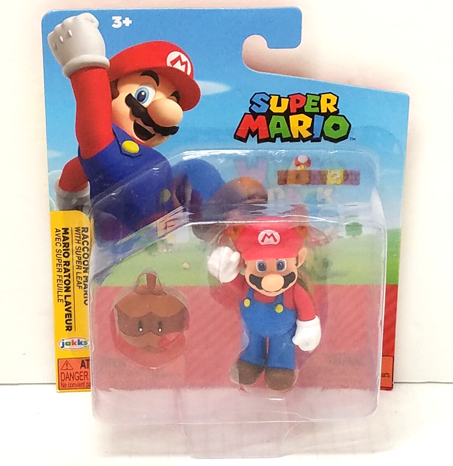 Super Mario Action Figure Set of 6 Donkey Kong Red Yoshi Raccoon Mario ...