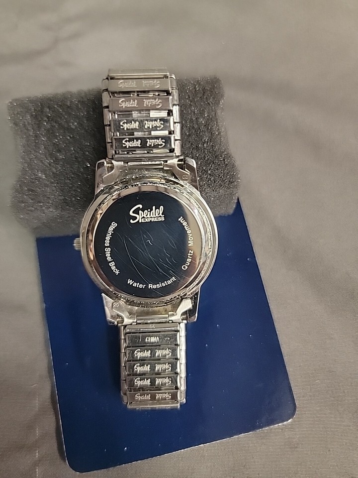 NEW Speidel Express Men's Silver Watch Quartz Water Resistant | eBay