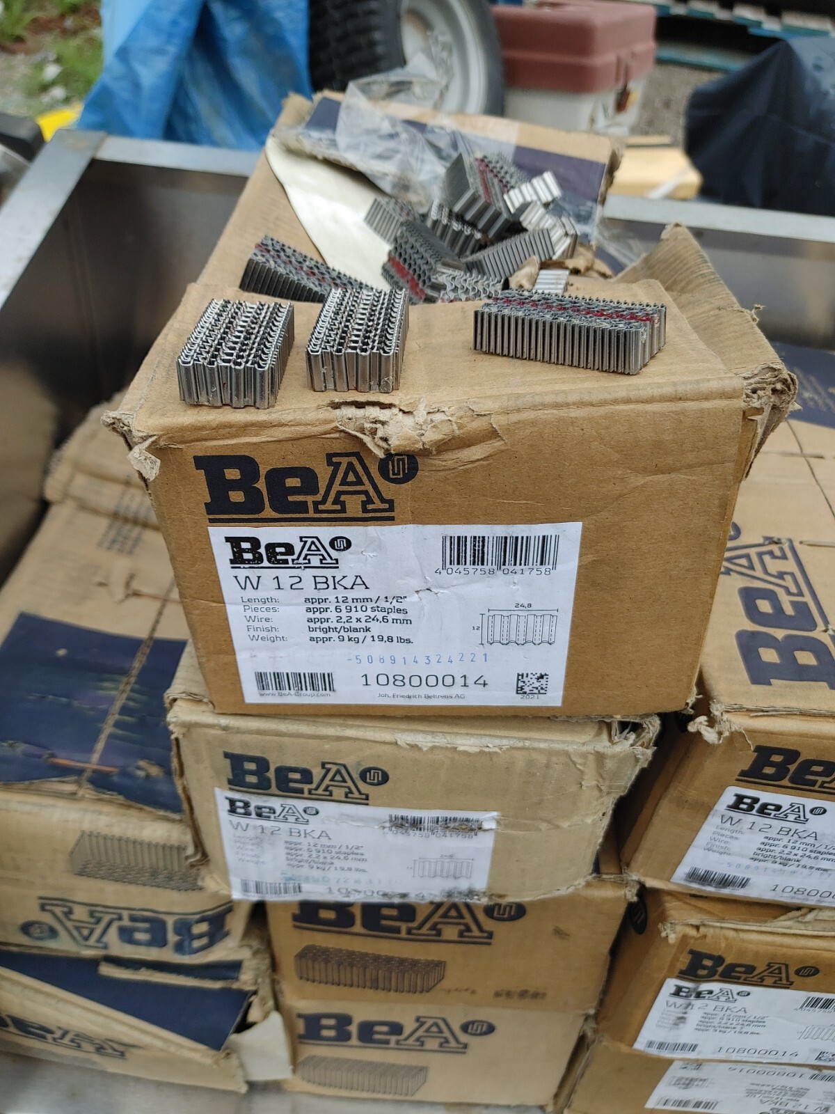 BeA Corrugated Fasteners 1/2 Length 1 Inch Width for W15-358 W12 (6 900 ...