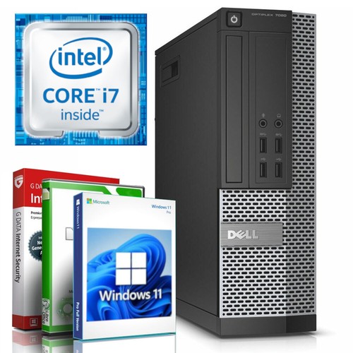 Windows 11 Pro DELL Intel Core i7 4770 Computer Multimedia PC • 16GB ...