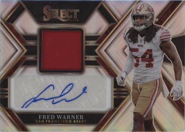 2022 Panini Select - Signature Memorabilia Fred Warner #SMP-FW Silver ...