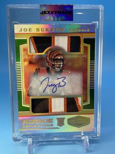 2020 Plates & Patches ~ JOE BURROW ~ RC PATCH AUTO GREEN #'d 07/15 🔥 ...