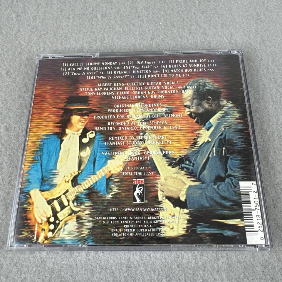 In Session Albert King with Stevie Ray Vaughan Music CD Stax 1999 | eBay