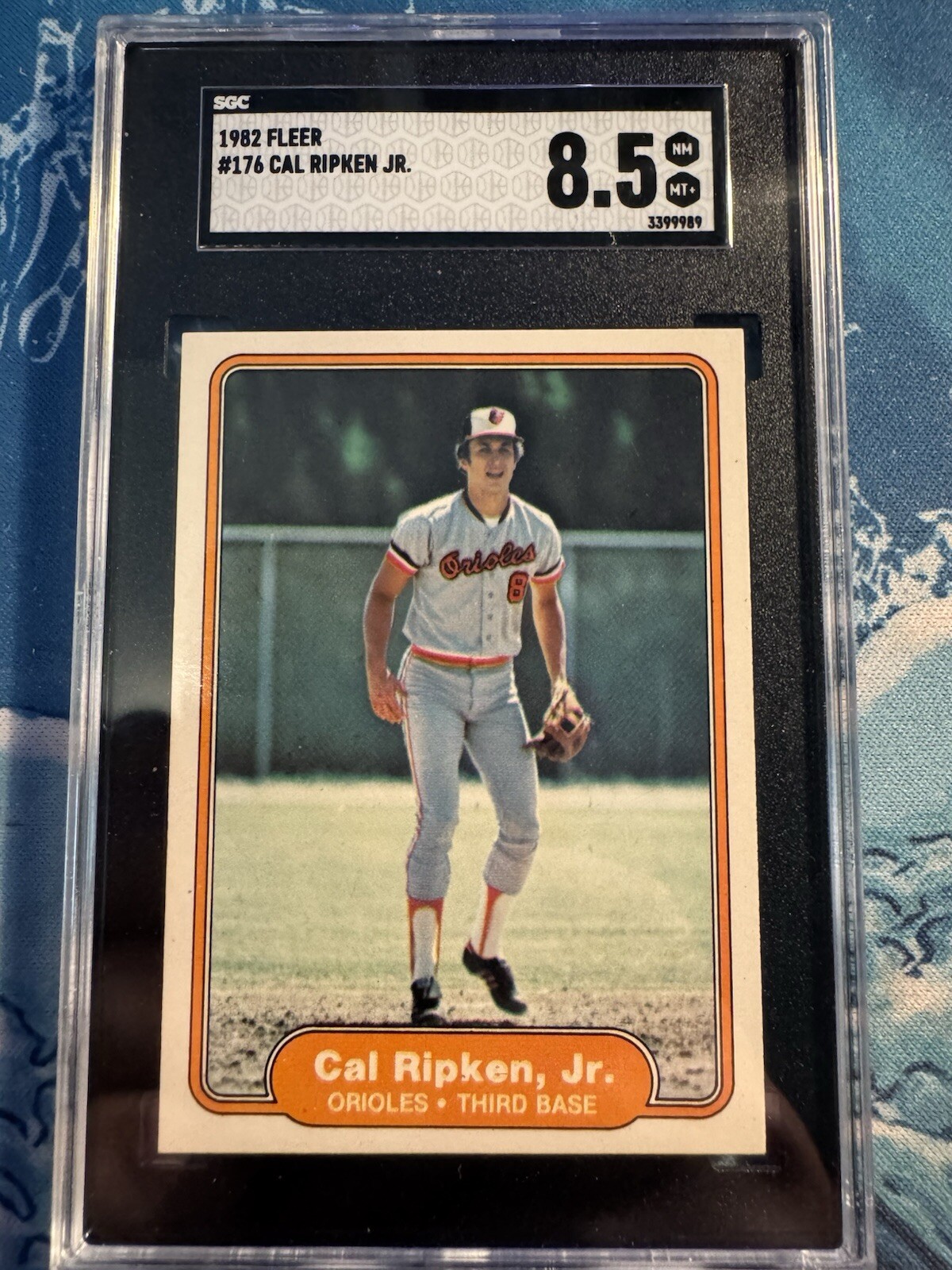 1982 Fleer #176 Cal Ripken Jr. Rookie RC SGC 8.5 NM-MT+ Orioles ~ New ...