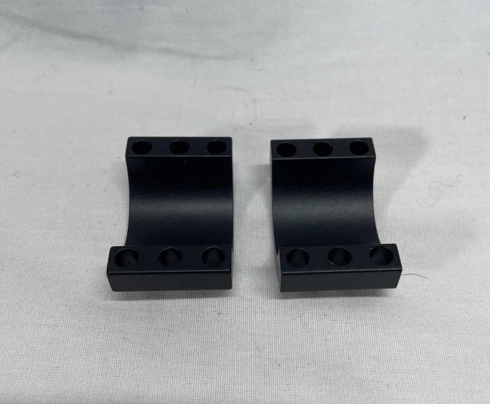 Pair of Burris Aluminum Scope Ring TOP CAPS ONLY - 6 Hole Per Cap 1 ...