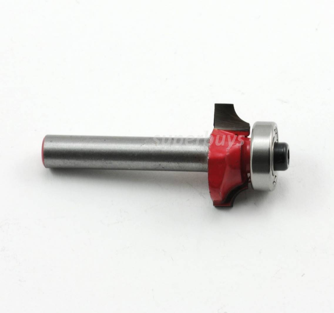 1/4'' x 1/8" Radius Curved Edge Cutting Round Over Beading Cutter Drill ...