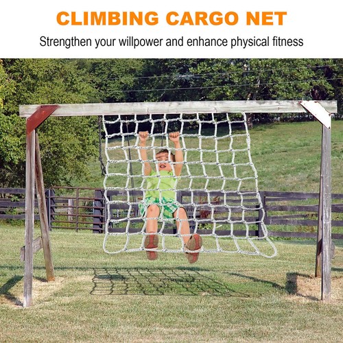 Playground Net Climbing Net, Safety Cargo Net Ladder Swing Nylon Rope 4 ...