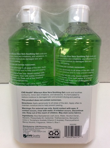 CVS Health Aftersun Aloe Vera Moisturizing Gel, Paraben Free, 80 OZ ...