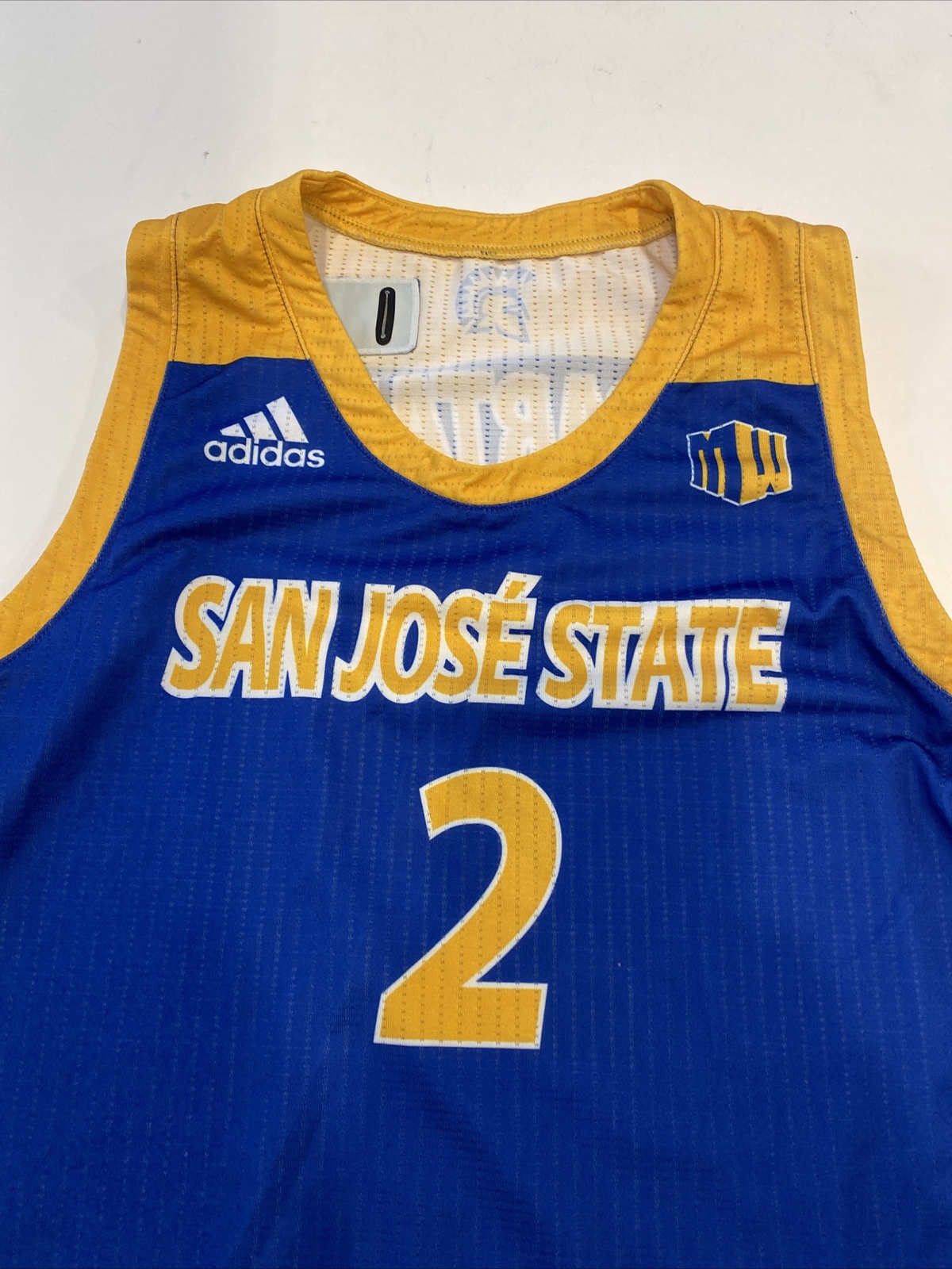 Game Worn Used adidas San Jose State Spartans SJSU Basketball Jersey ...